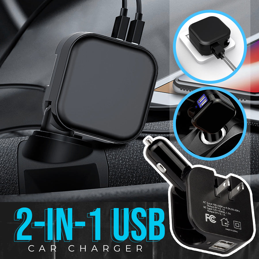 2-In-1 USB Car Charger – DropKG